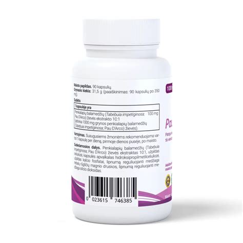 Pau D’Arco 1000 | Nemokamas siuntimas | Biofitus