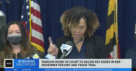 Former Baltimore States Attorney Marilyn Mosbys Perjury Trial Moved