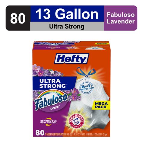 Hefty Ultra Strong 13 Gallon Trash Bags Tall Kitchen Trash Bags White