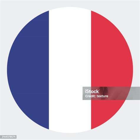 프랑스 국기 프랑스 국기입니다 표준 색상 둥근 버튼 아이콘입니다 아이콘 디자인 컴퓨터 일러스트레이션 디지털 일러스트레이션 벡터 일러스트 레이 션입니다 원형에 대한 스톡 벡터