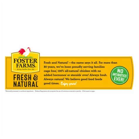 Foster Farms Fresh And Natural Chicken Thigh Value Pack 1 Pk Kroger