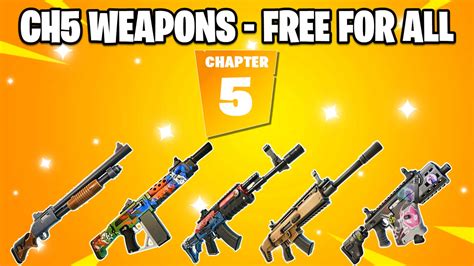 ⭐ch5 Weapons Ffa⭐ 2430 6418 6659 By Hawtboi Fortnite Creative Map