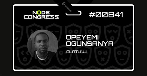 Opeyemi Ogunsanya On Linkedin Check Out My Badge And Claim Your Free Node Congress 2024 Remote