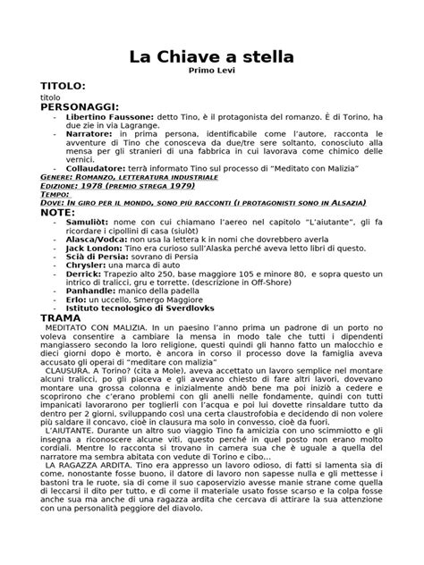La Chiave A Stella Pdf