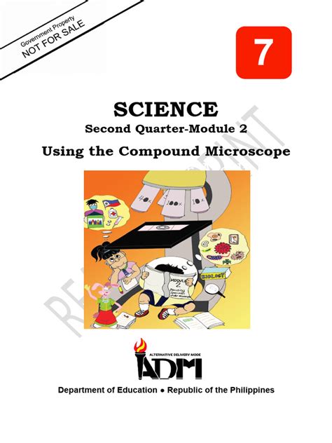 Science7 Q2 Mod2 Using The Compound Microscope V5 Pdf Microscope Optics