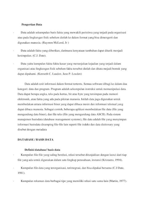 Pdf Pengertian Data · 2018 6 8 · ü Field Kolom Merupakan Elemen Dari Tabel Yang