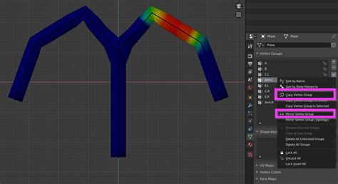 Mirror Weight Painting Mirroring Issue Blender Stack Exchange