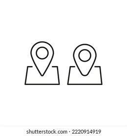 Map Pointers Set Icon Geolocation Location Stock Vector Royalty Free