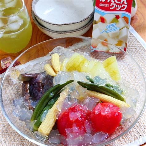 夏野菜の冷やしおでんきらきらゼリー寄せ By Mayumillion レシピサイト Nadia ナディア プロの料理家のおいしいレシピ
