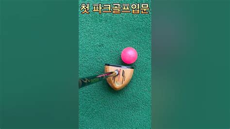 첫 파크골프 입문 feat 파크골프채 youtube
