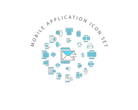 Premium Vector Mobile Function Icon Set Design