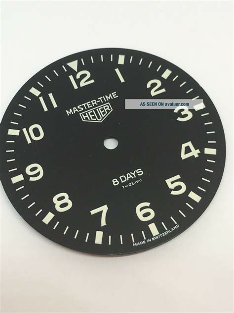 Vintage Heuer Master Time 8 Days Dash Timer Dial 645034
