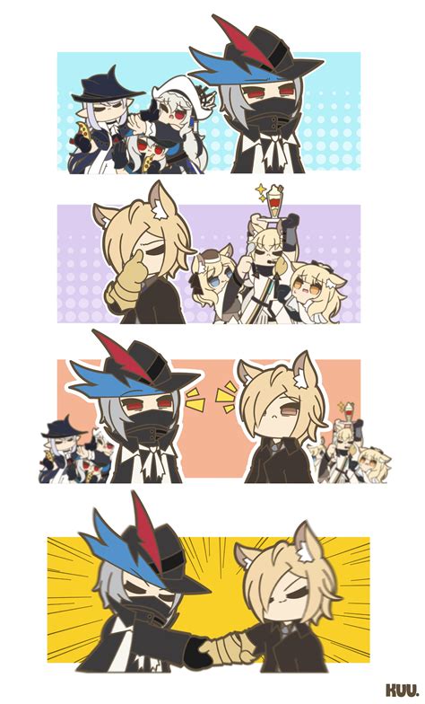 Skadi Specter Nearl Specter The Unchained Whislash And More Arknights Drawn By Kuhl