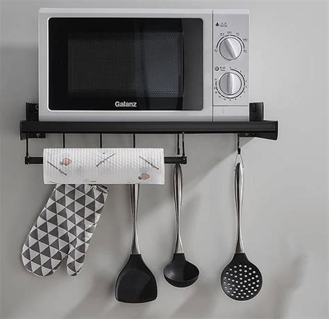 Voyzdx 2 Soportes Para Microondas De Acero Inoxidable 304 Con Ganchos