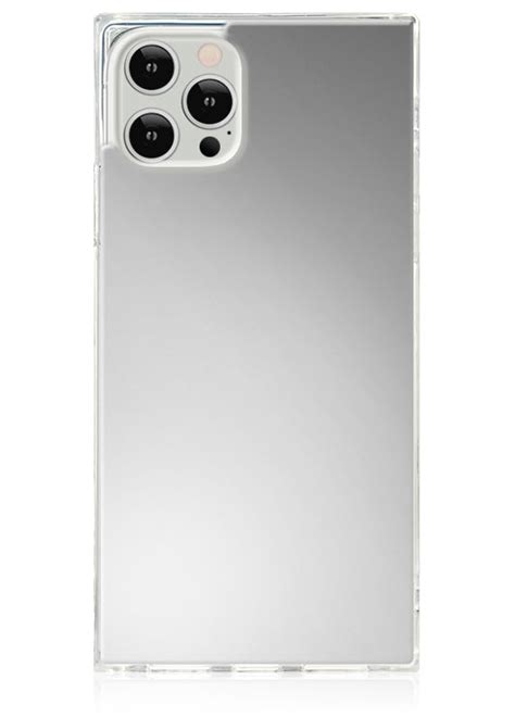 Metallic Silver Mirror Square Iphone Case Flaunt