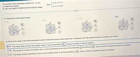 Solved The Domain Of The Piecewise Function Is ∈fty ∈fty Fx