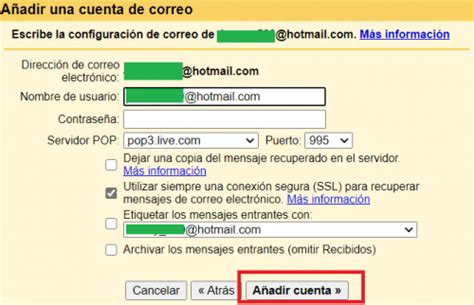 Cómo recibir los correos de Hotmail en Gmail