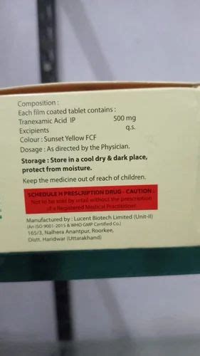 500mg Tranefit Tranexamic Acid Tablet At ₹ 194box Pharmaceutical Tablets In Jodhpur Id