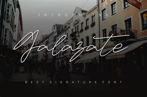Galazate Font Elegant Script Typeface