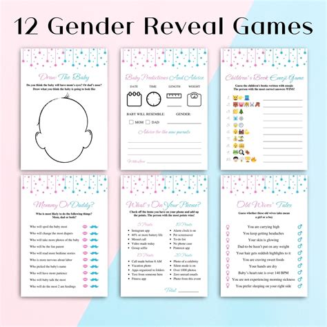 Printable Gender Reveal Games Printable New Year Banners
