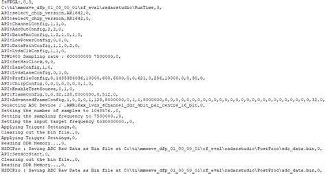 AWR1642 Data Format Of Captured ADC Data Using RadarStudio TSW1400 Sensors Forum Sensors