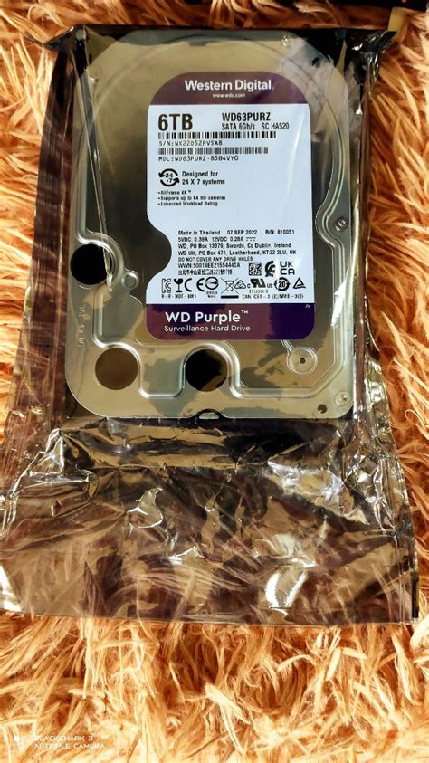 6tb Wd Surveillance Hard Drive Computers And Tech Parts And Accessories Hard Disks And Thumbdrives