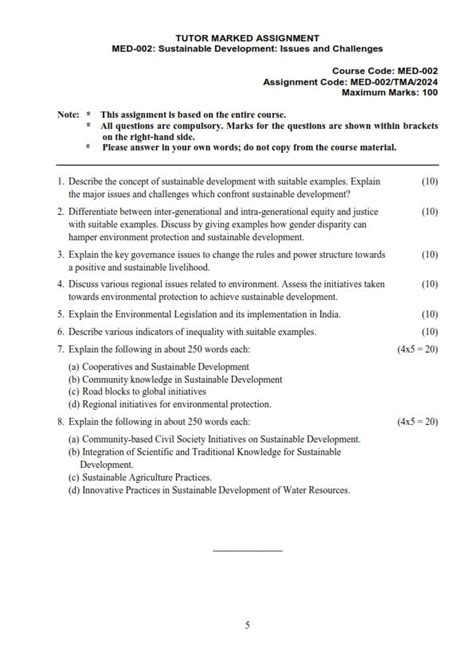IGNOU MED 002 Solved Assignment 2024 English Medium IGNOU Solved