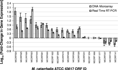 Use Of Real Time Rt Pcr To Verify Dna Microarray Results Expression Of Download Scientific