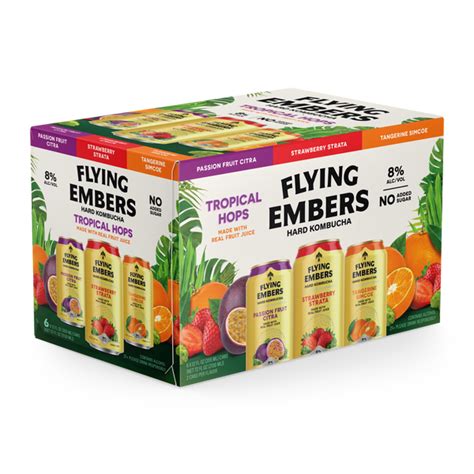 Organic Hard Kombucha Collections Flying Embers