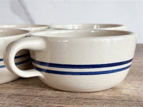 Set Of Four Vintage Marshall Pottery Soup Bowls Etsy
