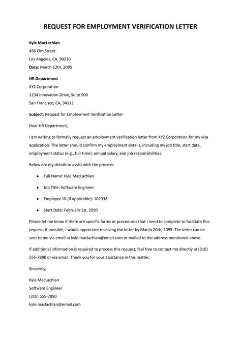 Employment Verification Letter Overview Types And Sample Letters