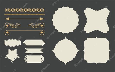 Enhance Your Designs With Versatile Decorative Shape Cliparts 3634160