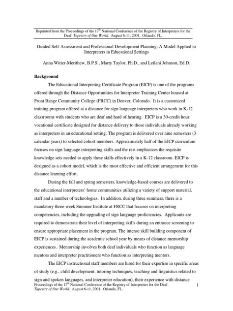 Guided Self Assessment Educational Pdf Language Interpretation