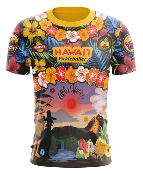 Hawaii Pickleballer Performance Shirt Posse Of Pickleballers