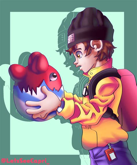 Mameo Digimon Punimon Digimon Absurdres Highres Backpack Bag