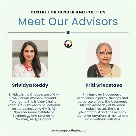 srividya reddy on linkedin cgap womeninpolicy leadership southasia