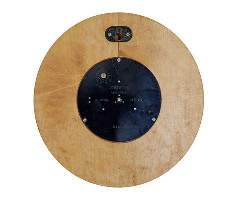 Mid Century Zenith Oak Wall Clock Debenham Antiques