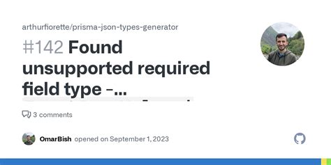 Found Unsupported Required Field Type `inputjsonvalue Null` · Issue