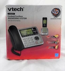 VTech CS6649 DECT 6 0 Corded Cordless Phone With Answering System EBay