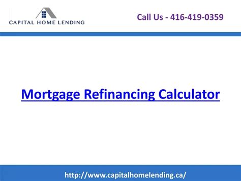 Ppt Mortgage Refinancing Calculator Powerpoint Presentation Free