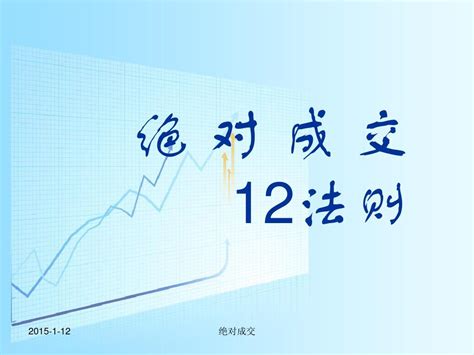 5绝对成交12法则 word文档在线阅读与下载 无忧文档