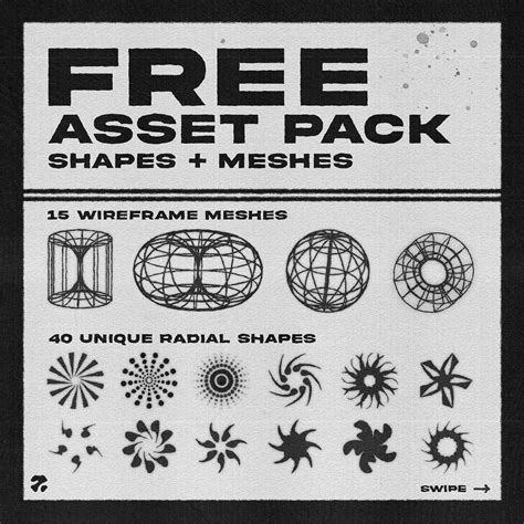 Free Radial Shape 3d Wireframe Mesh Assets Behance