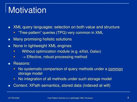 PPT Tree Pattern Queries On A Lightweight XML Processor PowerPoint