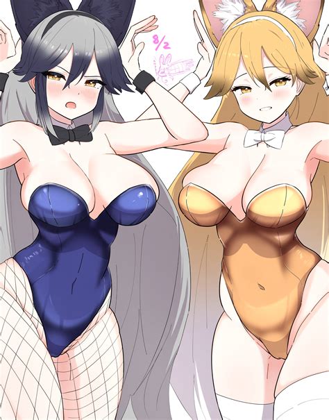 Silver Fox And Ezo Red Fox Kemono Friends Drawn By Gakukuru Danbooru
