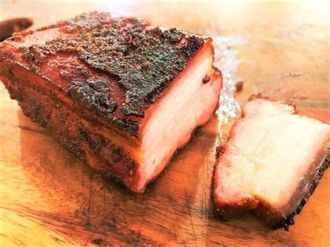 Smoked Pork Belly Recipe With Caramelized Brown Sugar