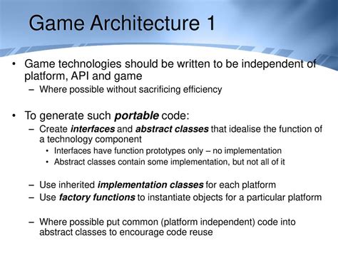 Understanding Game Architecture Structuring Your Game For Success