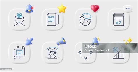 건축 계획 파이 차트 및 문서 복사 선 아이콘 웹 앱의 경우 인쇄 벡터 3차원 형태에 대한 스톡 벡터 아트 및 기타 이미지 3차원 형태 사전 5g Istock