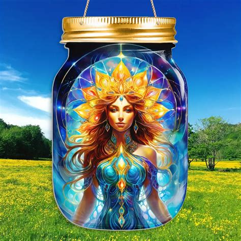 תליון אקריליק של אלת הקסם עם כתר זהב מושלם לקישוט הבית המשרד Temu