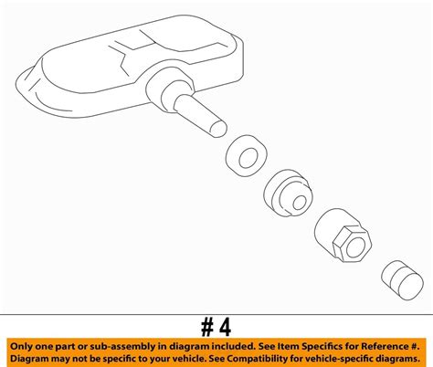 Toyota Oem 05 15 Avalon Tire Pressure Monitor Components Tpms Sensor
