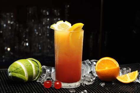 Drinks Juice Lemons Orange Fruit Highball Glass Hd Wallpaper